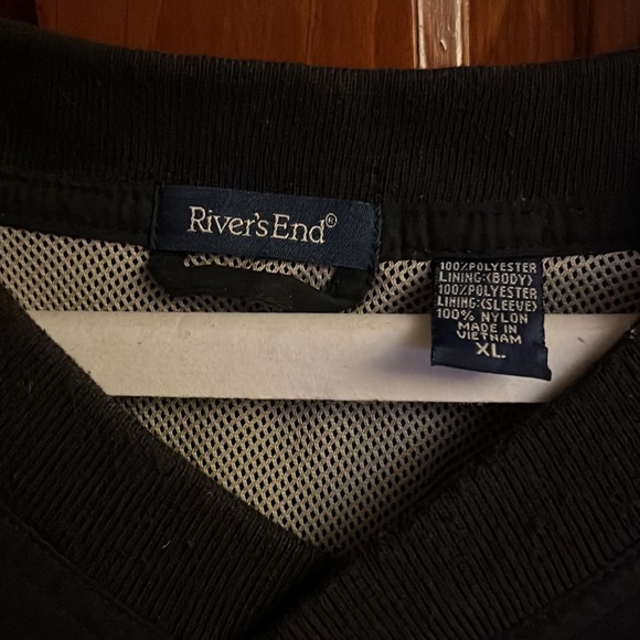 Rivers End | Jackets & Coats | Vintage Rivers End Black Windbreaker Mens Xl Excellent Condition ...